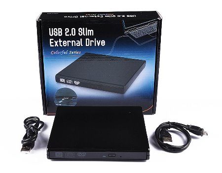 China Ultra-thin USB2.0 IDE DVD-ROM External Enclosure Case with Smooth ...