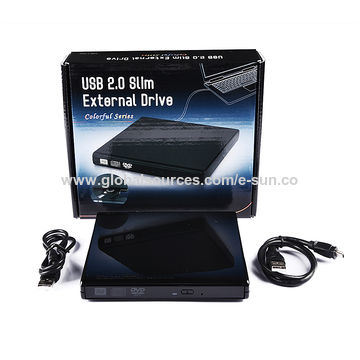 China Ultra-thin USB2.0 IDE DVD-ROM External Enclosure Case with Smooth ...