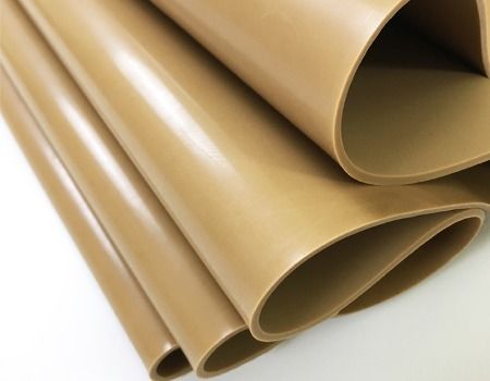 China Anti slip tan yellow natural gum rubber sheet on Global Sources