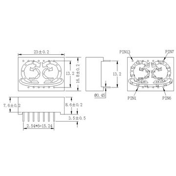 China 17*23mm LED display modules for home appliance on Global Sources ...