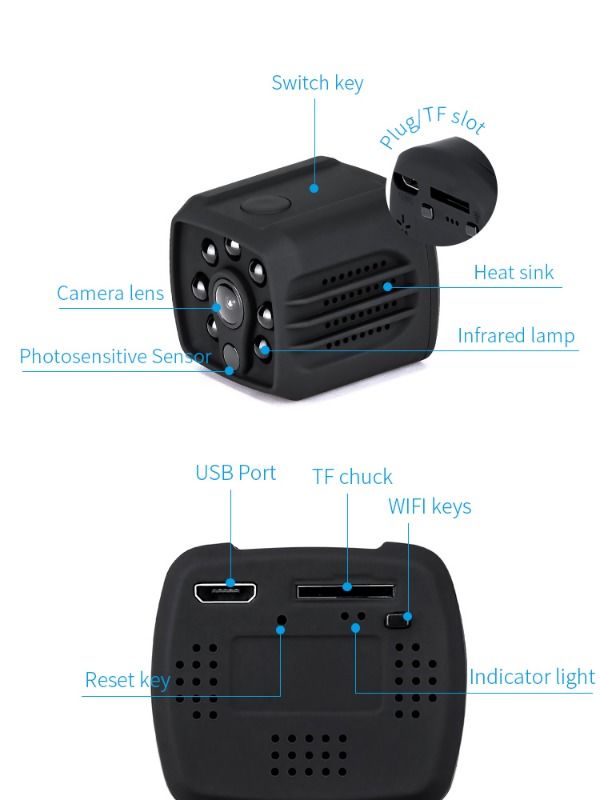 China 2019 Factory price mini camera 1080P wifi battery camera on ...