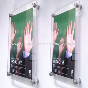 China Customize acrylic picture frames wall mount plexiglass frame on ...