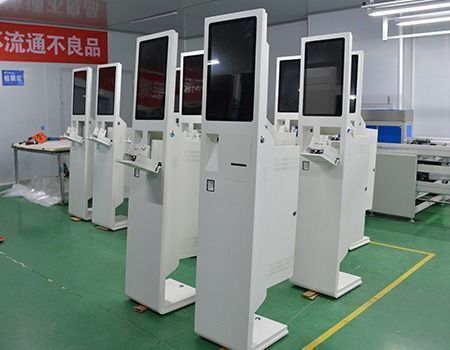 China 21.5 inch self service cash register kiosk with qr code scanner ...