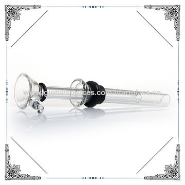 China Manufacture cheap Glass Male Stem simple downstem glass slides ...