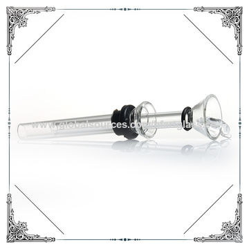 China Manufacture cheap Glass Male Stem simple downstem glass slides ...