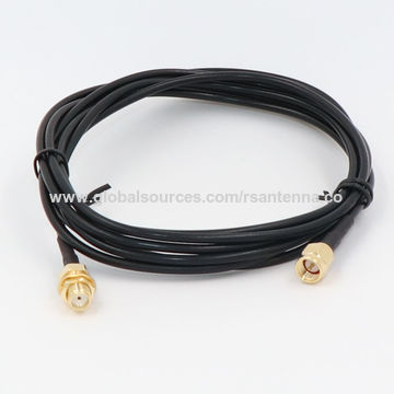 China SMA JACK to SMA PLUG RF Coaxial Cable Assembly with LMR100 cable ...
