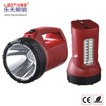 China 10W LED rechargeable torch 12V car charger with USB output to ...