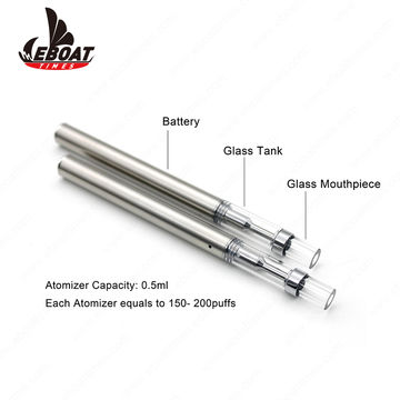 China Eboat O2 vape pen glass tip different oil hole for options e ...