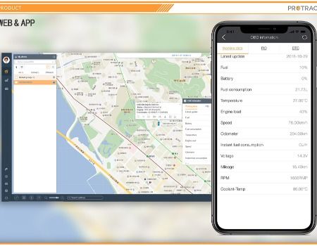 PROTRACK vehicle gps tracker car tracking device VT05S gps tracker Web ...