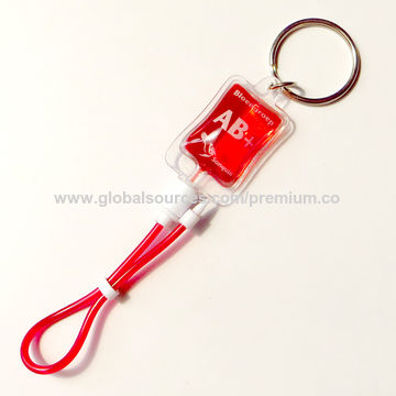 China Keyring key keychain pendant giveaway small gift blood group ...