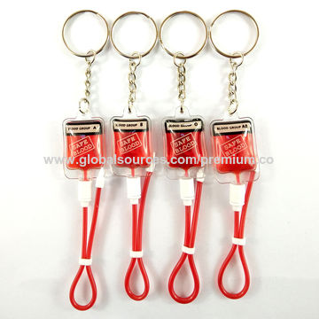 China Keyring key keychain pendant giveaway small gift blood group ...