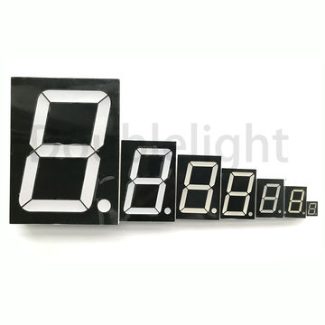 China0.8-inch single digit LED display amber color 605nm on Global Sources