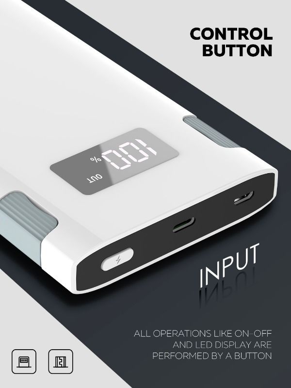 China LDNIO PL1004 portable power bank with cable micro and lightning ...