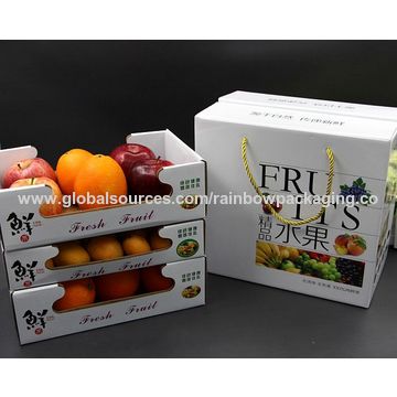 China Rainbow packaging Recyclable disposabe food container ,corrugated ...