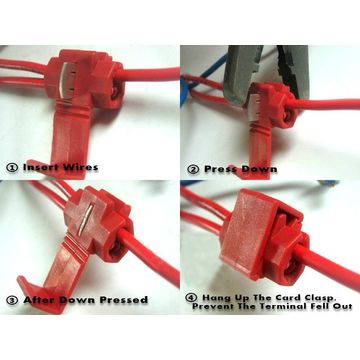 China Splice Connectors, PP, Brass, Easy Install, Red and Blue on ...