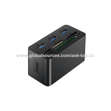 China Super Speed All-in-one USB 3.0 Card Reader + Hub Combo on Global ...