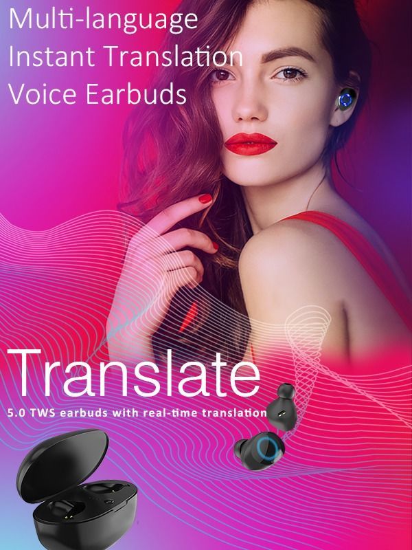 Foreign language learning Voice Translate TWS earbuds with APP, Foreign ...