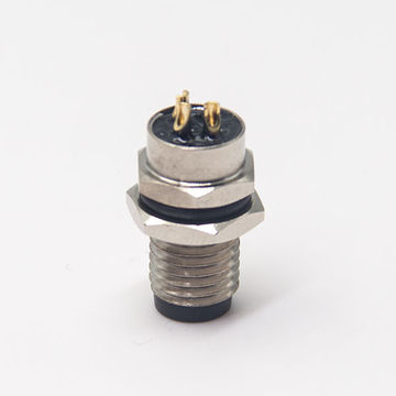 ChinaWaterproof M8 4 Pin Straight Male Front Panel Mount Connector for ...
