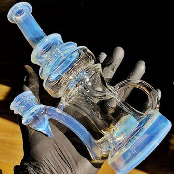 China High end design water drain glass smoking water pipe oil rigs on ...