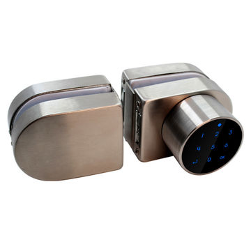China Security intelligent electronic lock for glass door handle lock ...