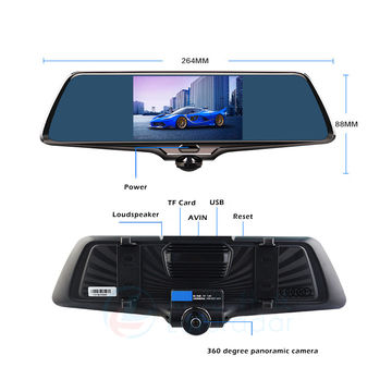 China 1080p manual car camera HD DVR, rear view mirror camera, DV-H2 ...