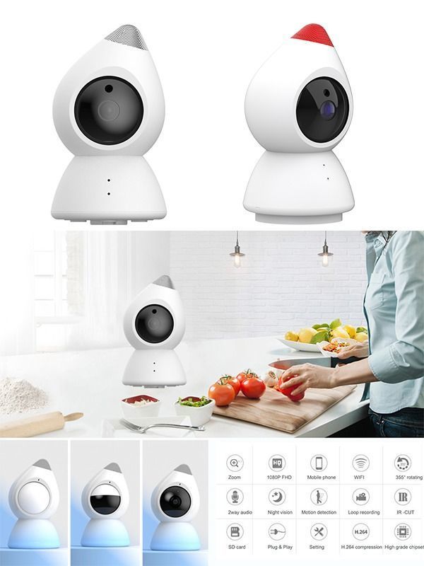China Howell YT10 Wireless Smart Eye Robot Cam 1080P Mini Pan IP Smart ...