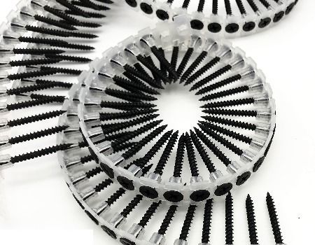 China Collated screw with plastic tape auto feed deck screw for drywall ...