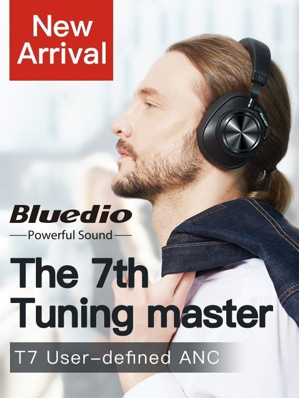 Bluedio Bluetooth Stereo headset T7 Noise Reduction Headphone with bass ...