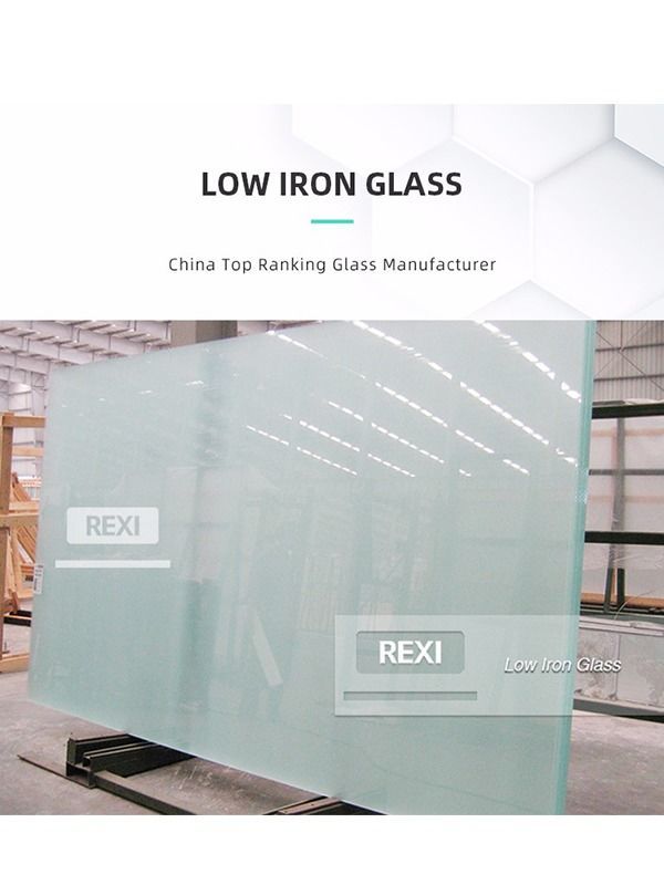 ChinaUltra crystal clear Low Iron Glass super white with blue edge 2mm ...