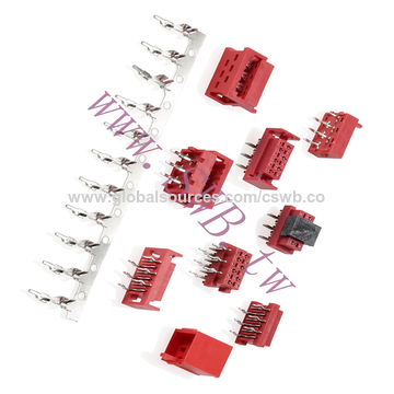 China AMP/Tyco IDC Electronic Connectors in Red, with 500V AC/DC Rated ...