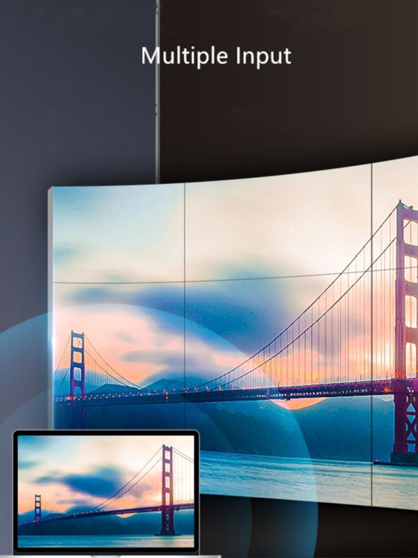 ChinaIndoor 49 inch seamless LCD splicing video wall screens 3.5mm ...