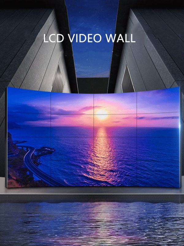 China Indoor 55 inch seamless LCD spilicing video wall screens 3.5mm ...