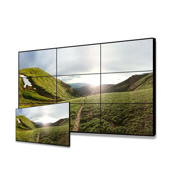 China Indoor 55 inch seamless LCD spilicing video wall screens 3.5mm ...