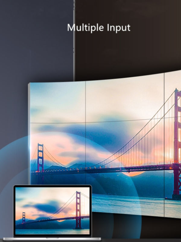 China Indoor 55 inch seamless LCD spilicing video wall screens 3.5mm ...