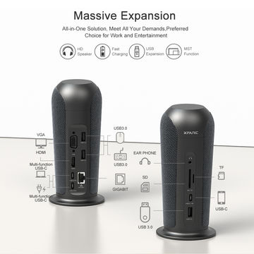 China XFANIC Mulitifunction USB C Docking Station with Speaker for ...