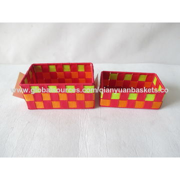 China PP webbing basket ,storage basket,gift basket,laundry basket with ...