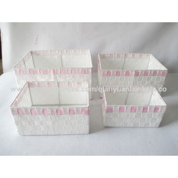 China PP webbing basket ,storage basket,gift basket,laundry basket with ...