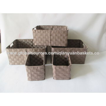 China PP webbing basket ,storage basket,gift basket,laundry basket with ...