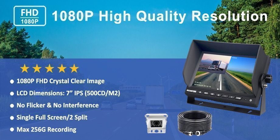 China 2 CH Rear View System with 7'' LCD Monitor on Global Sources,Car ...