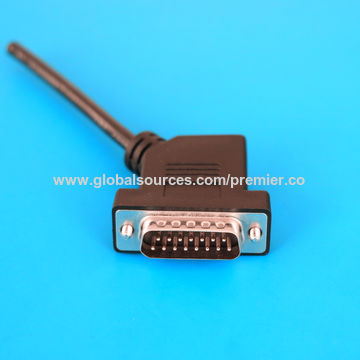 China Molded D-Sub Cable DB25 Male Right Angle Exit 1 Male on Global ...