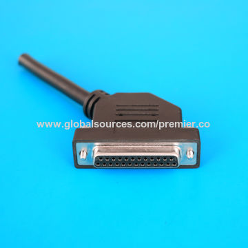 China Molded D-Sub Cable DB25 Male Right Angle Exit 1 Male on Global ...