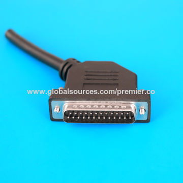 China Molded D-Sub Cable DB25 Male Right Angle Exit 1 Male on Global ...