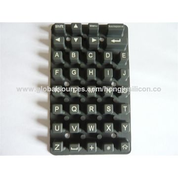 China Rubber keypad with carbon pill ,can be customized according to ...