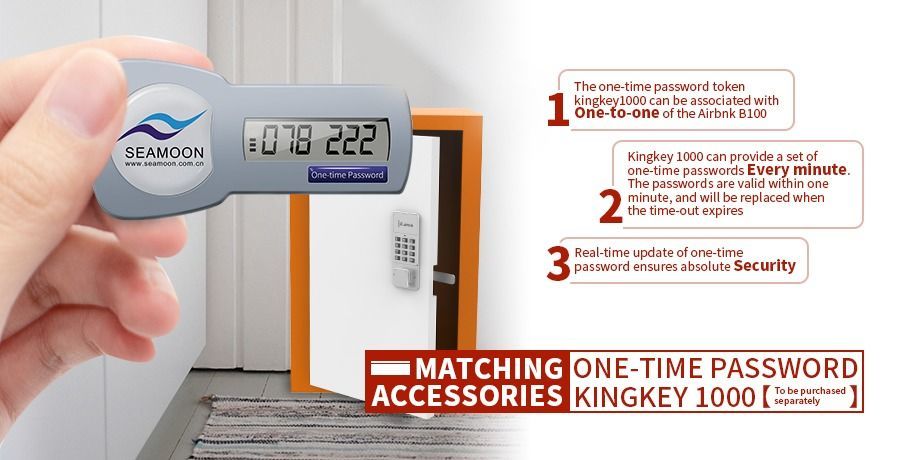 Airbnk One-Time Password box/cabinet lock B100, smart box lock smart ...
