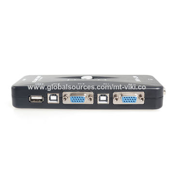ChinaMT-ViKI 4 port USB VGA kvm switch 4 input 1 output VGA switcher support USB2.0 Hubs on ...