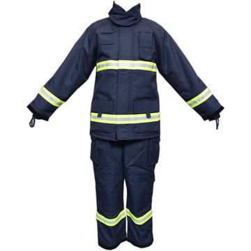 China Navy Blue Firefighting suit Firefighter Suits Safety Firefighter ...