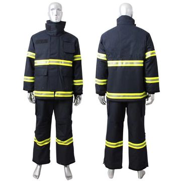 China Navy Blue Firefighting suit Firefighter Suits Safety Firefighter ...