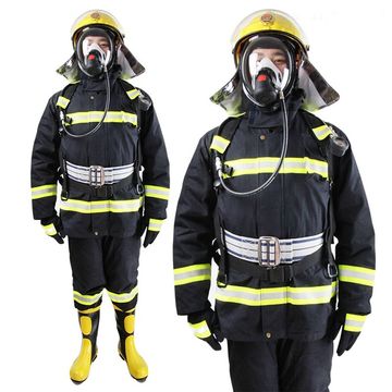 China Navy Blue Firefighting suit Firefighter Suits Safety Firefighter ...