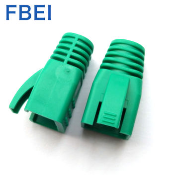 China Cat7 Connector/Green RJ45 Boot/RJ45 Connectors with Boots on ...