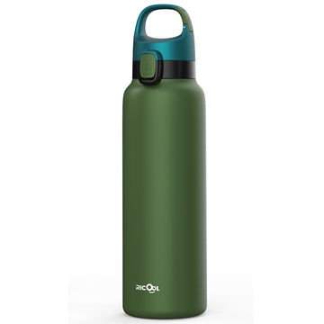 China Stainless steel double walled insulated thermos water bottle ...